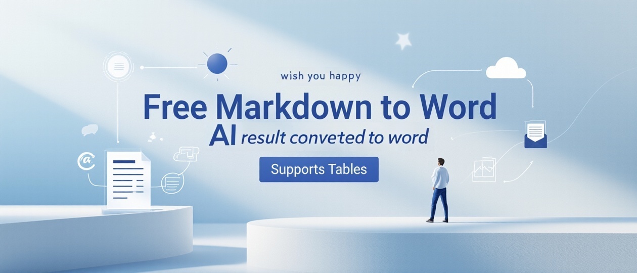 Markdown to Word Converter - AI-Powered Free Online Tool
